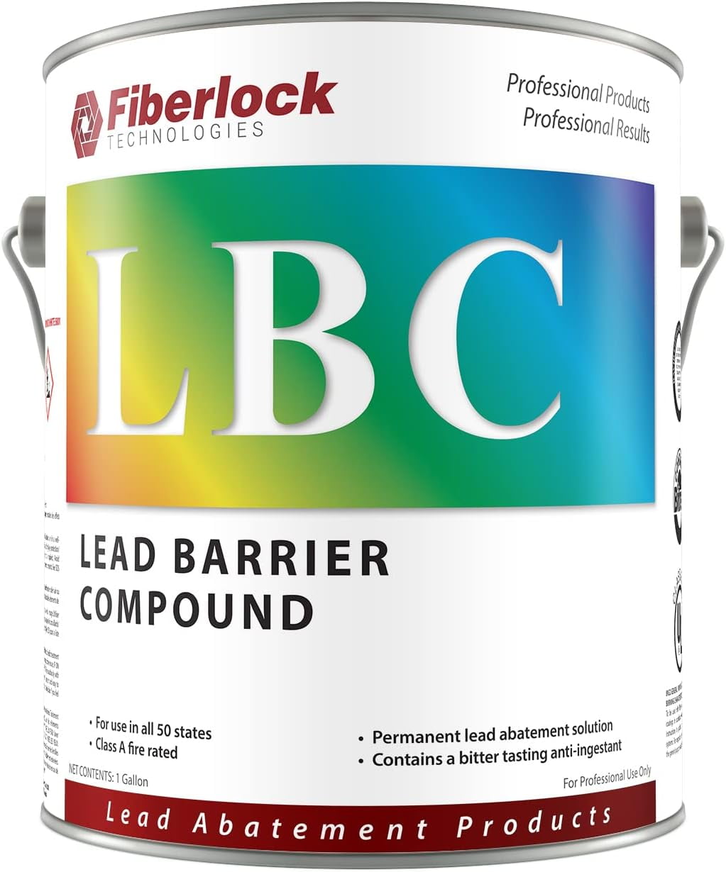 Fiberlock Lead Barrier Compound III, 1 Gallon, White, Industrial Lead ...