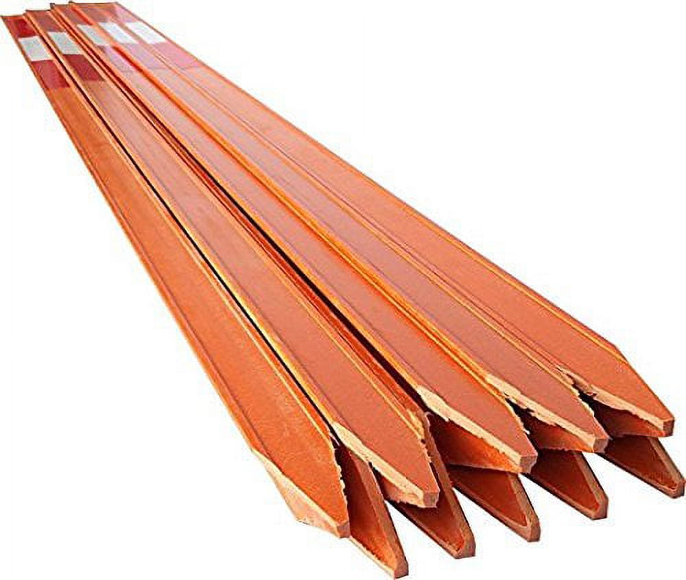 Fibermarkers T-Post 1.18-Inchx4-Feet 10-Pack Driveway Markers White ...