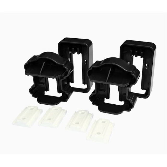 Fiberon Classic Midnight Black PVC Line Brackets # 774163, 12 Packs of ...
