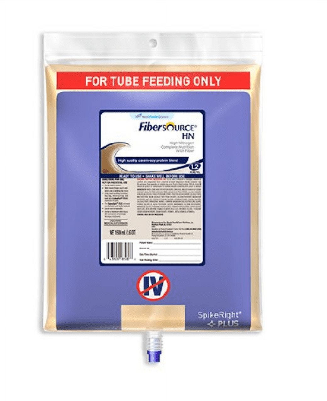 Fibersource HN Tube Feeding Formula 4390018583 1500 mL Case of 4 ...