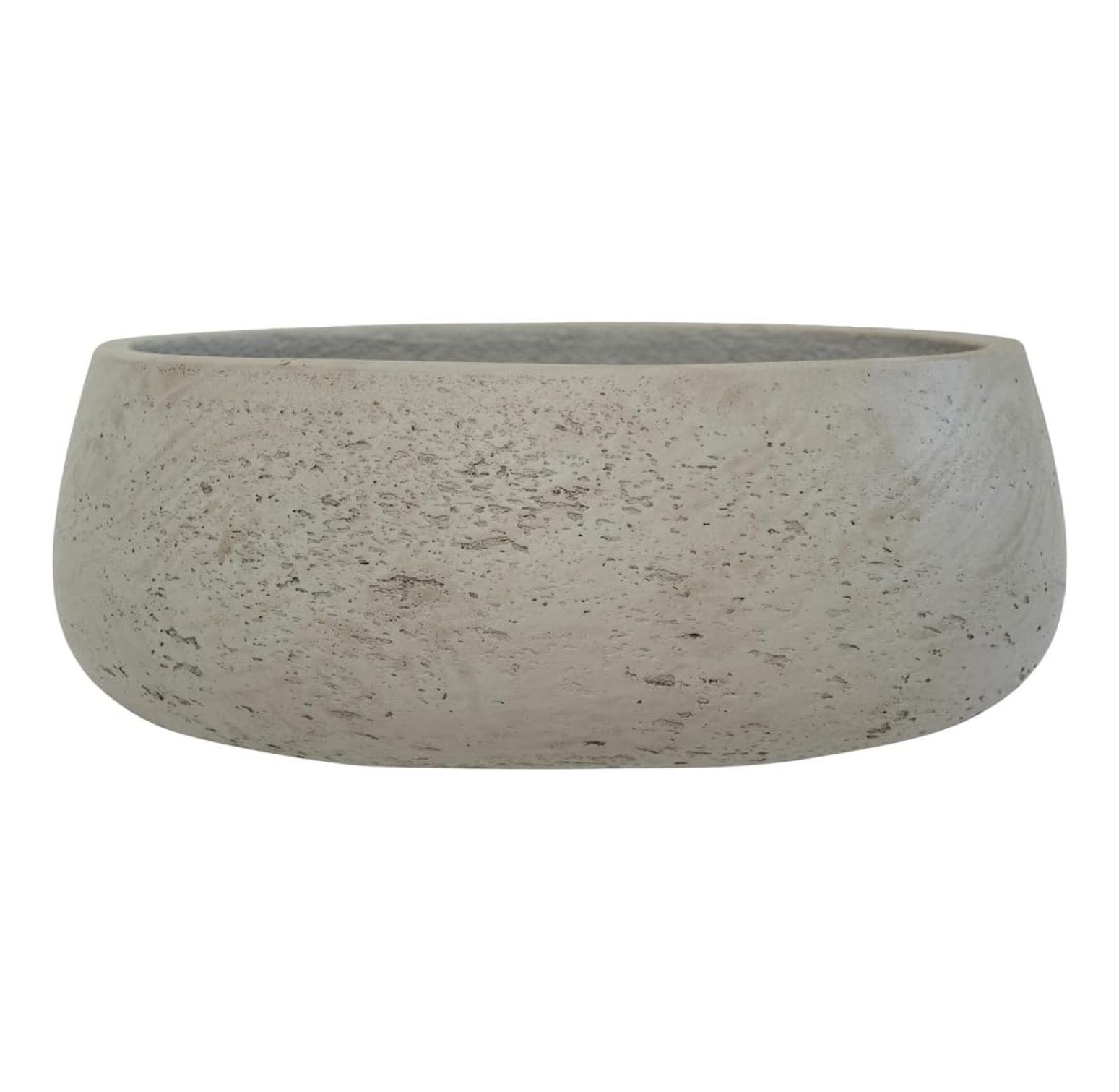 Fiberstone Grey Washed Planter Pot 5" H x 14" - by - Walmart.com