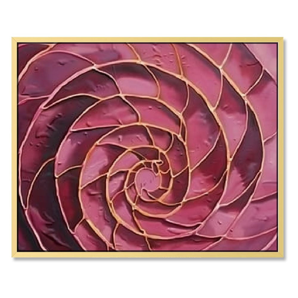 Fibonacci Curve Spiral Texture Wall Art Canvas Painting Prints Hanging ...