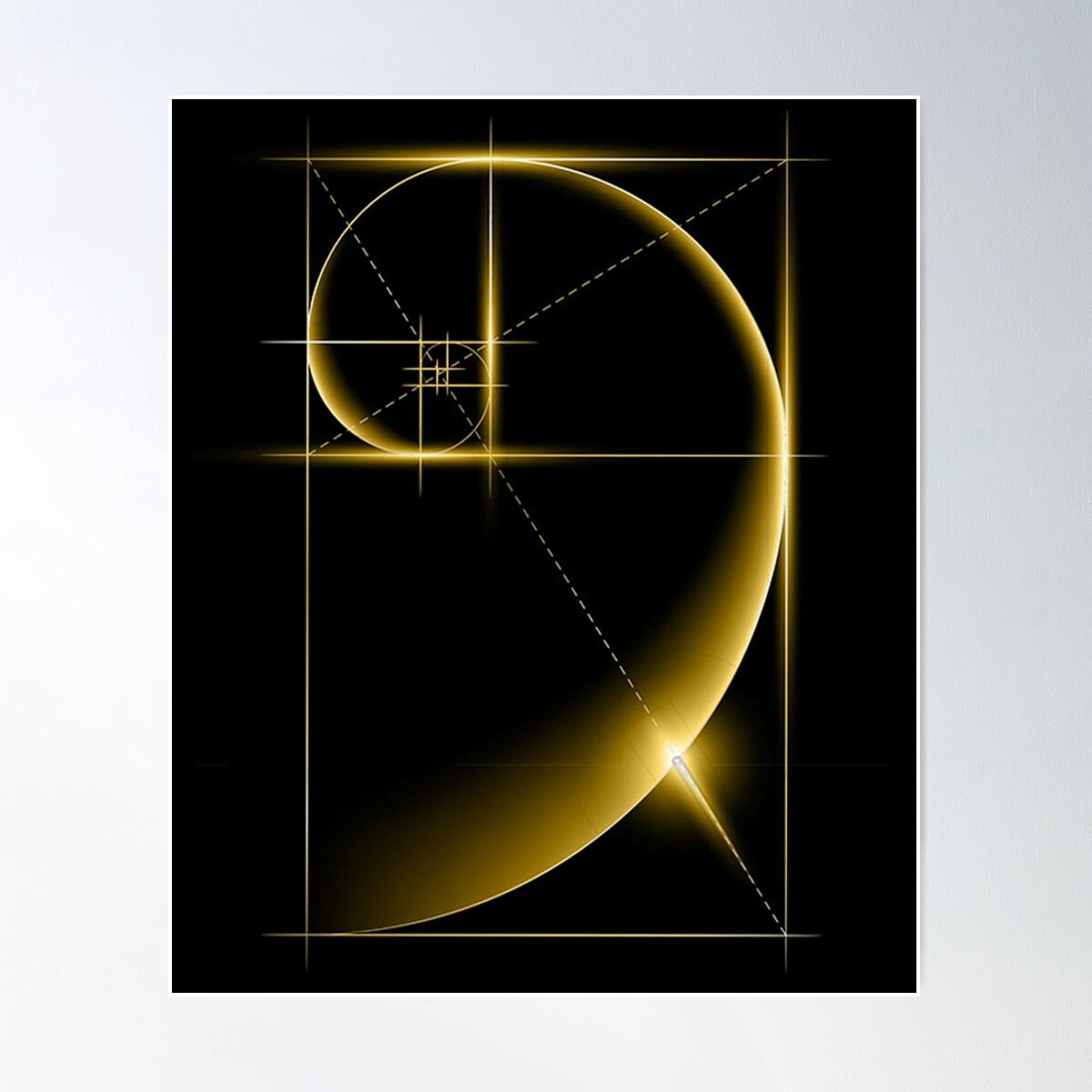 Fibonacci: Golden Ratio Poster, 24x36 UNFRAMED - Walmart.com
