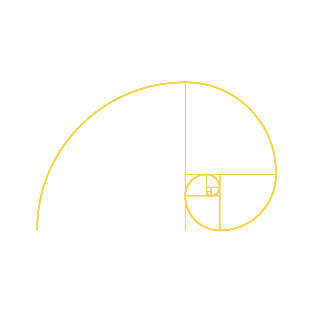 Fibonacci Golden Spiral Sticker Decal Die Cut - Self Adhesive Vinyl ...