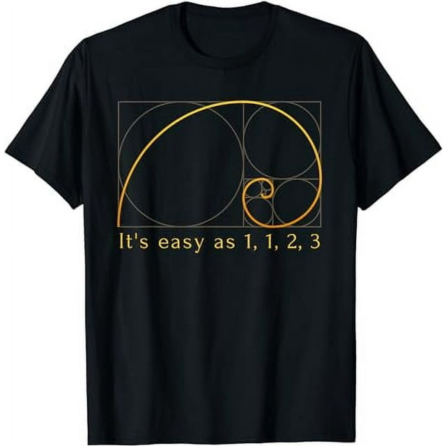Fibonacci Spiral Fibonacci Sequence Fibonacci Golden Ratio T-Shirt - Walmart.com