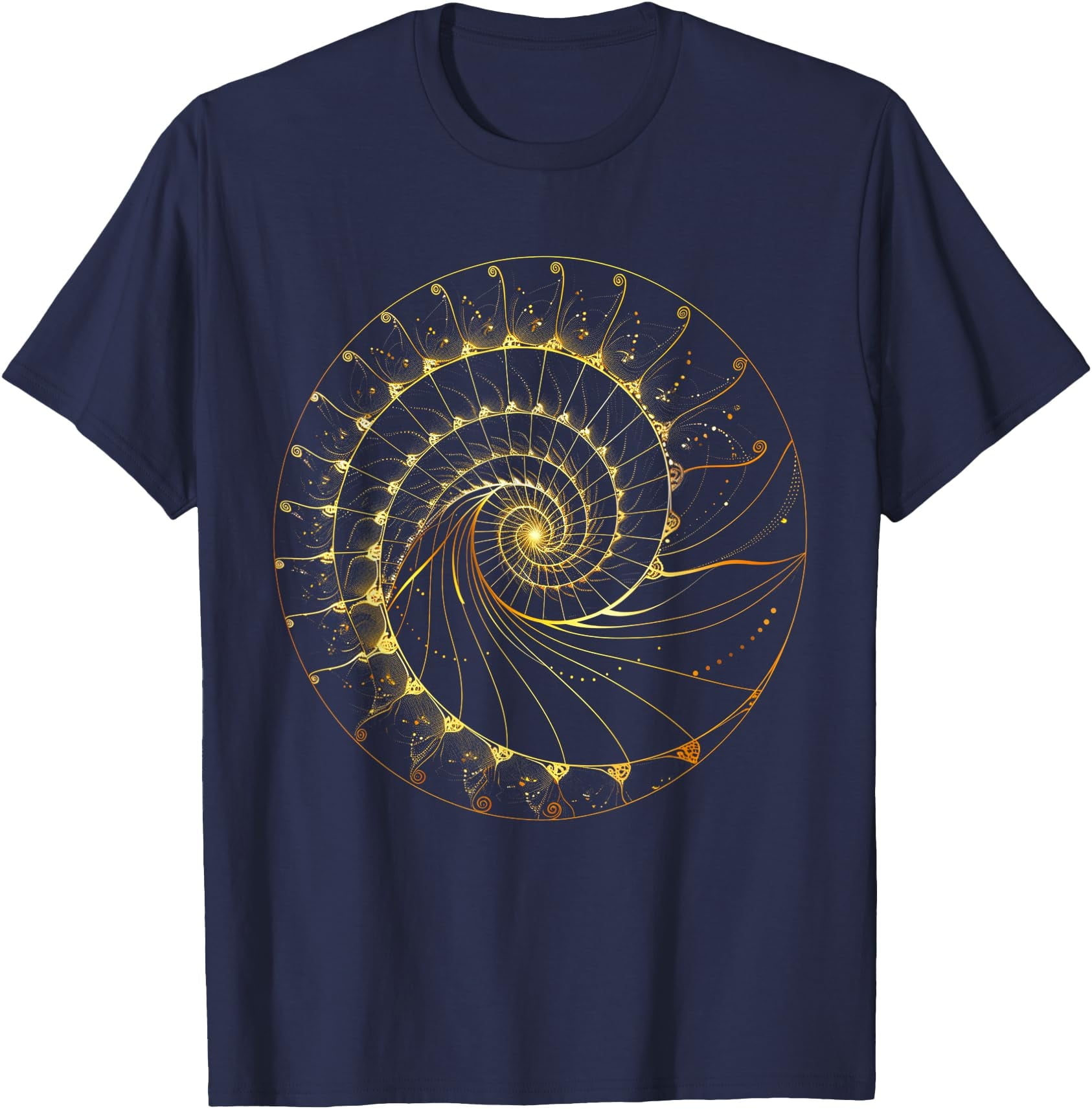 Fibonacci Spiral Ratio Mathematicians Sacred Geometry Softstyle Unisex ...