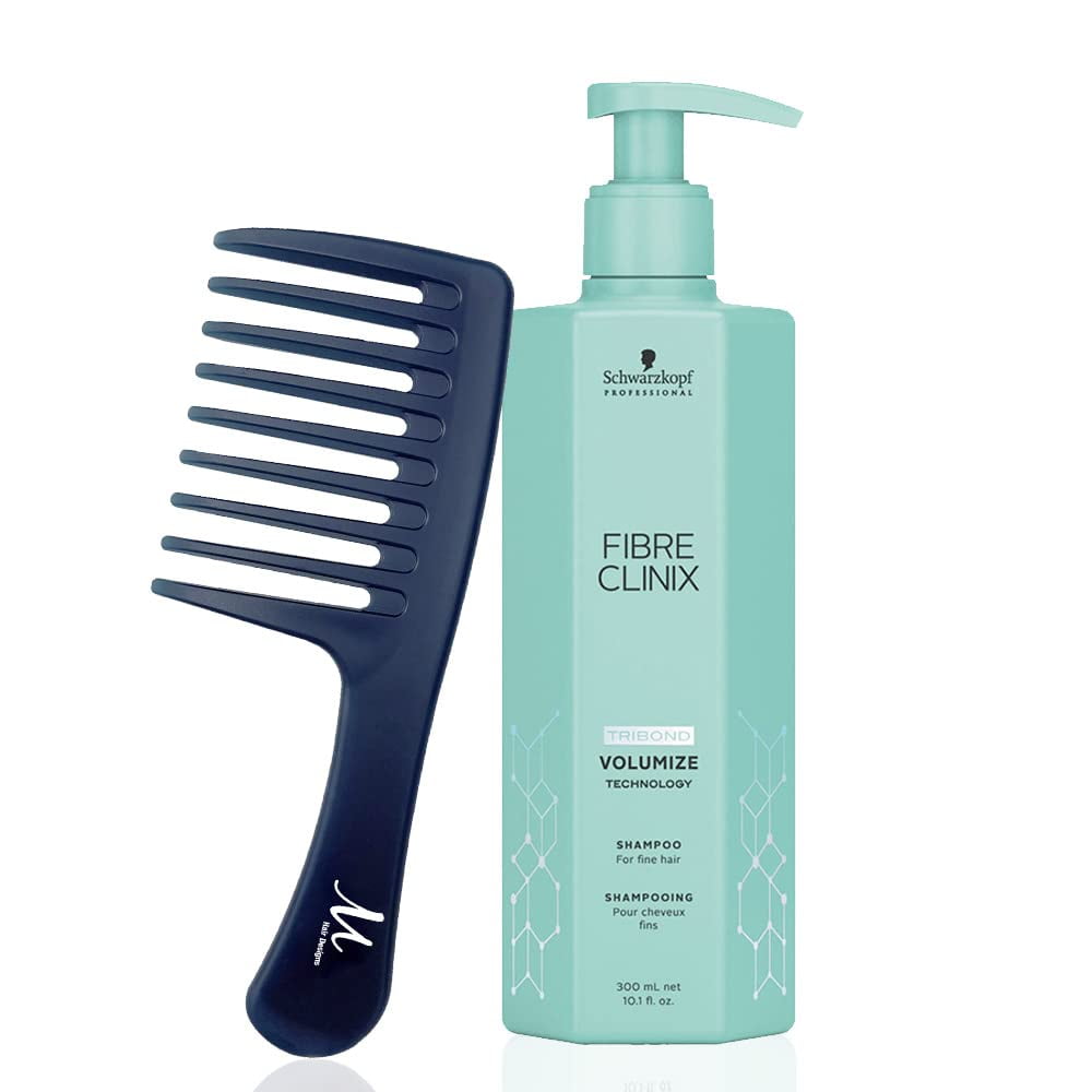 Fibre Clinix Volumize Shampoo 10.1 oz and M Hair Designs Detangling ...