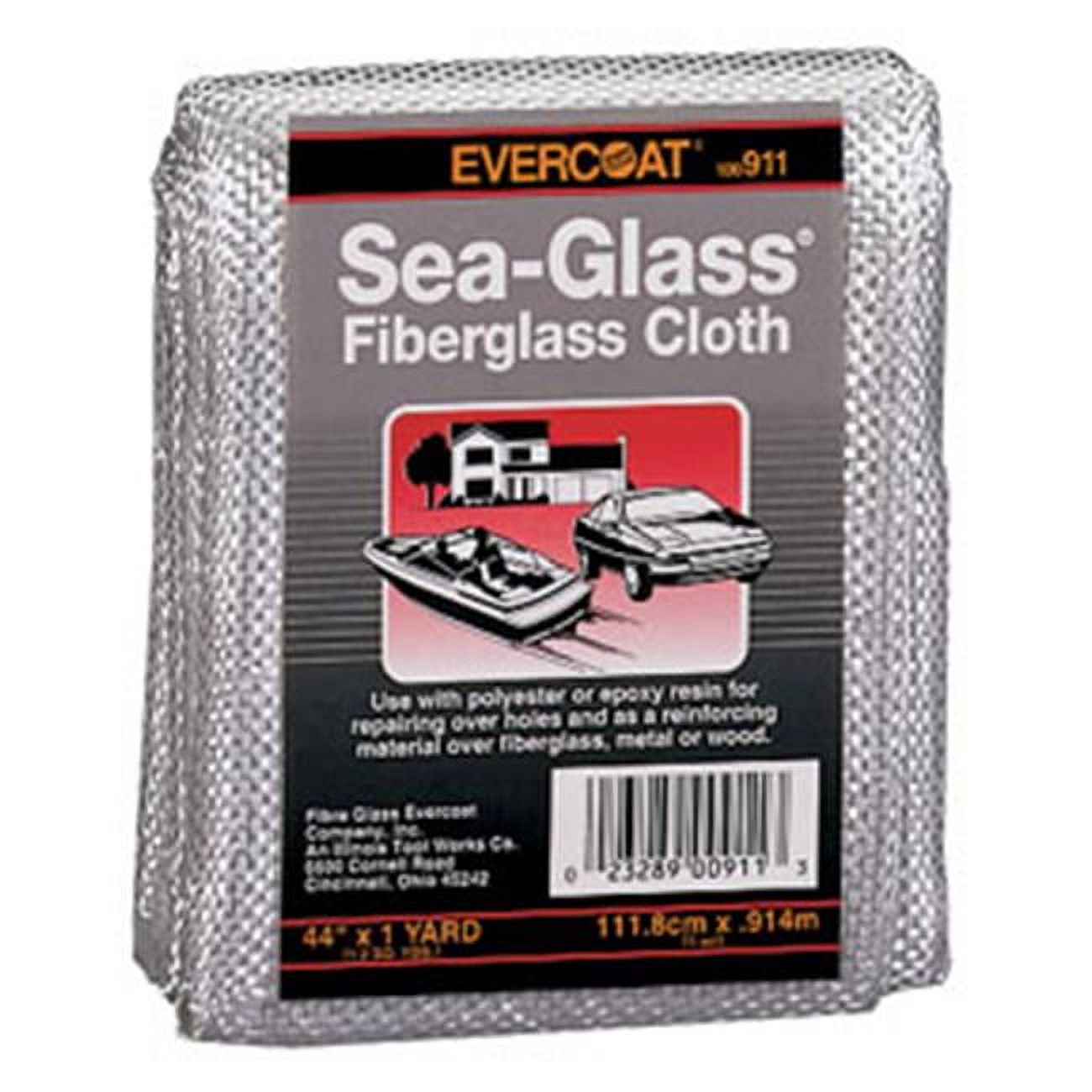 Fibre Glass-Evercoat Fiberglass Cloth, 44 In. X 1 Yd. - Walmart.com