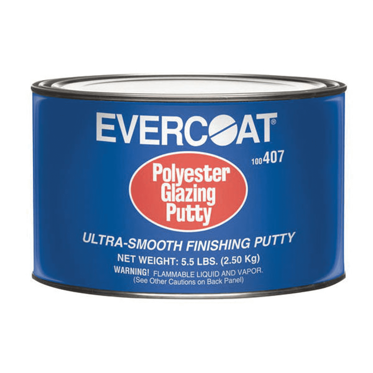 Fibre glass Evercoat 100407 Polyester Glazing Putty, 5.5 lb Can, White ...