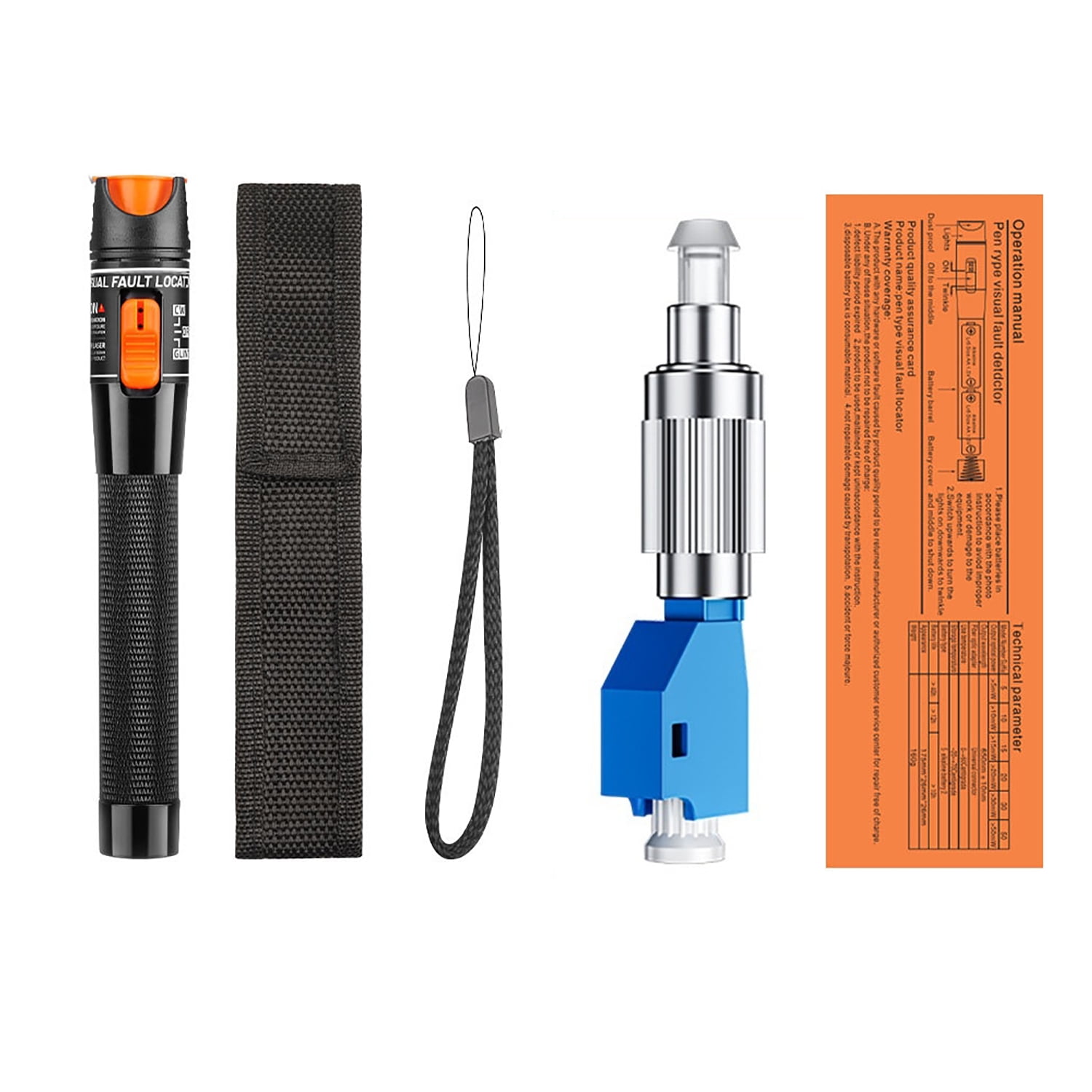Fibre optic red light pen 30KM 30MW fibre optic tester with FC male to ...