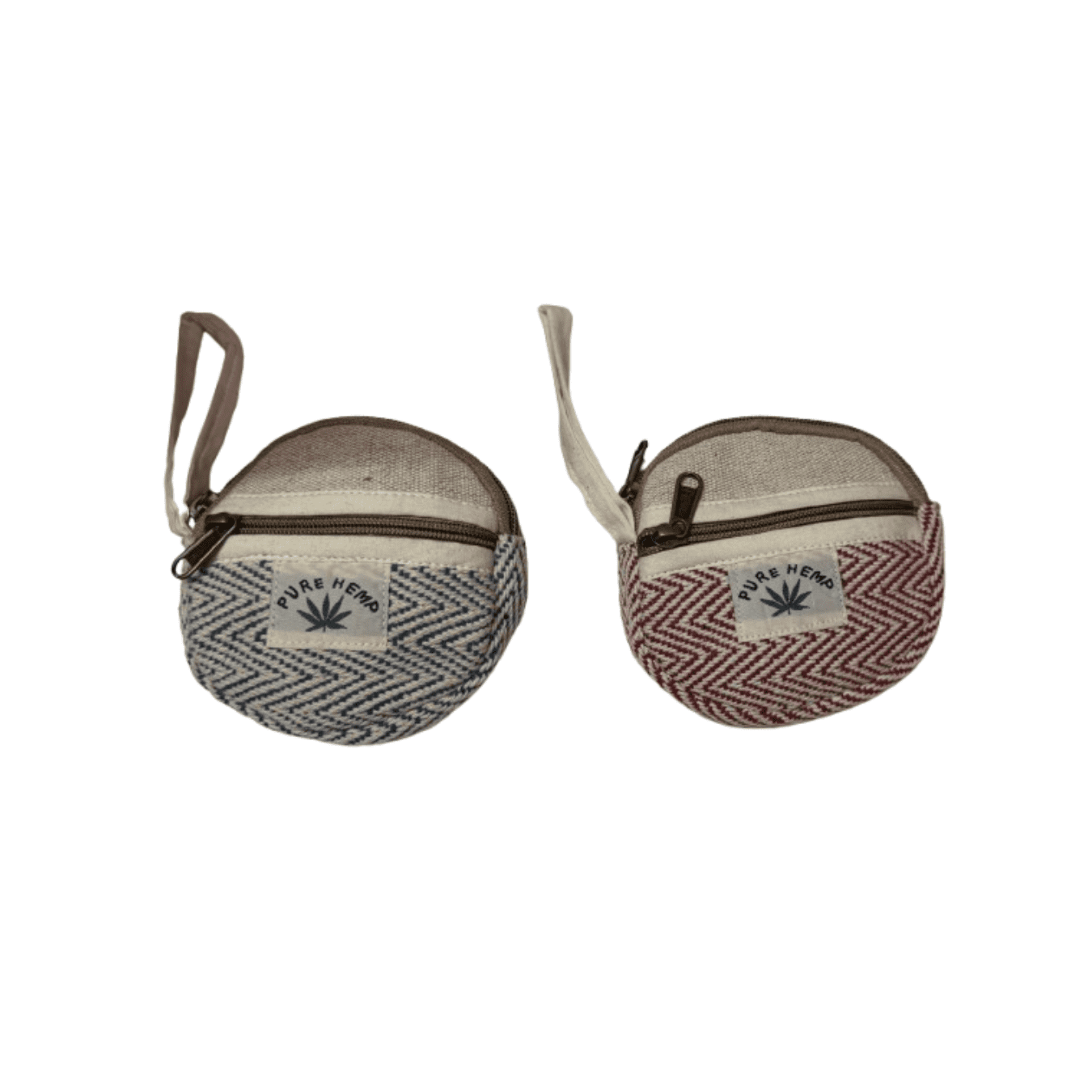 FibreGold Round Cotton Hemp Coin Purse, Hemp pouch, Hemp Wallet, Coin ...