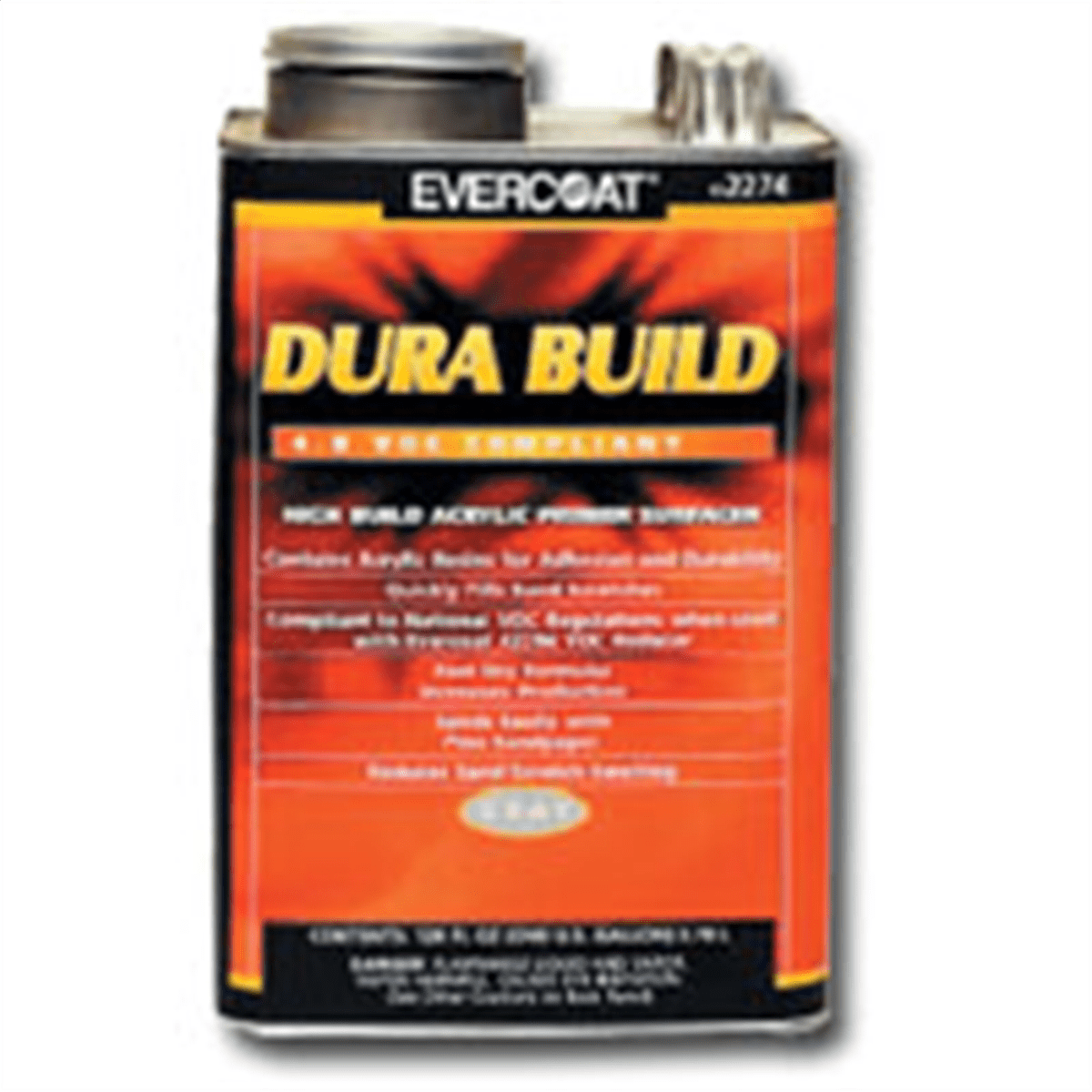 Evercoat Fibreglass Dura Build Acrylic Primer Surfacer, High Build ...