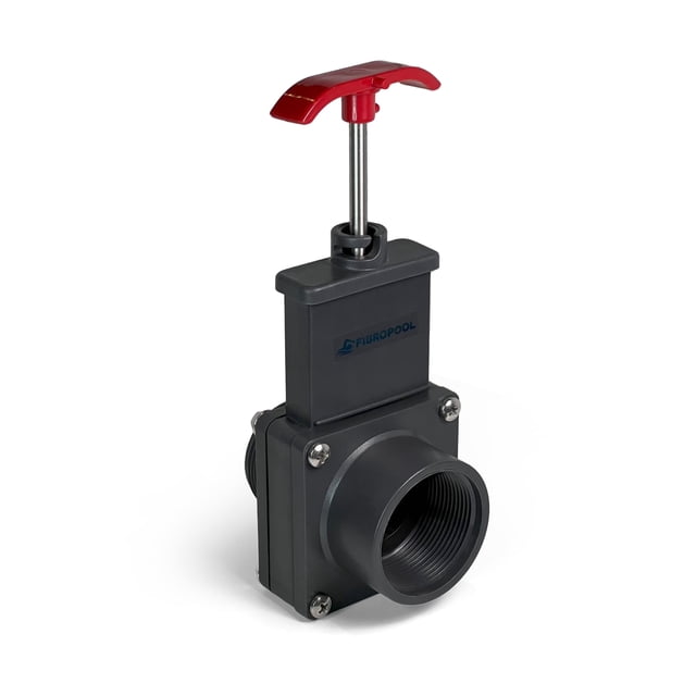 FibroPool Above Ground Pool Gate Valve - 1 1/2 inch - Dual Threaded ...
