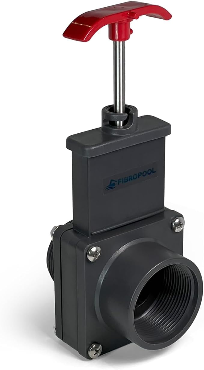 FibroPool Above Ground Pool Gate Valve - 1 1/2 inch - Dual Threaded ...