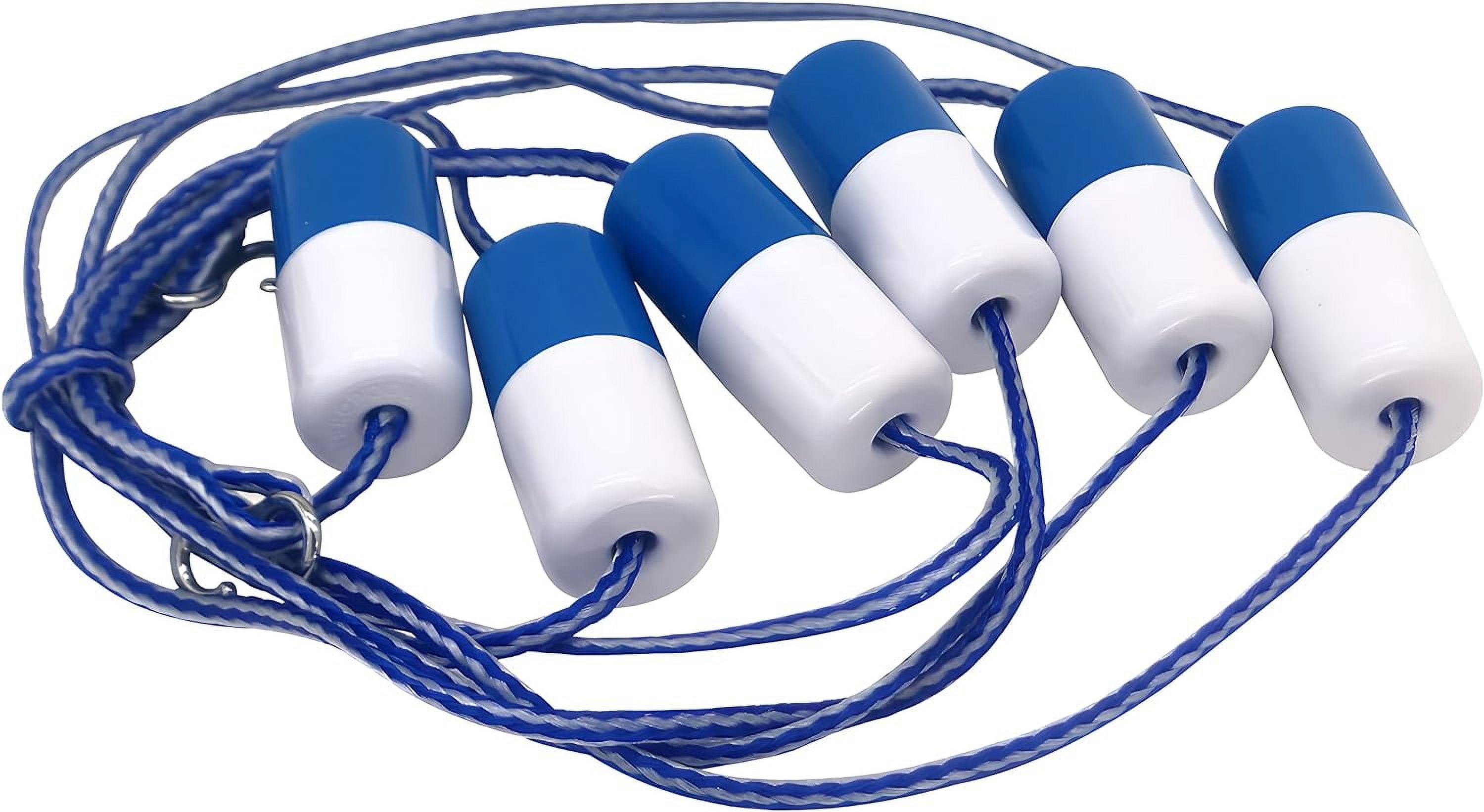 FibroPool Floating Pool Safety Rope - 18 Foot - Adjustable Length Lane ...