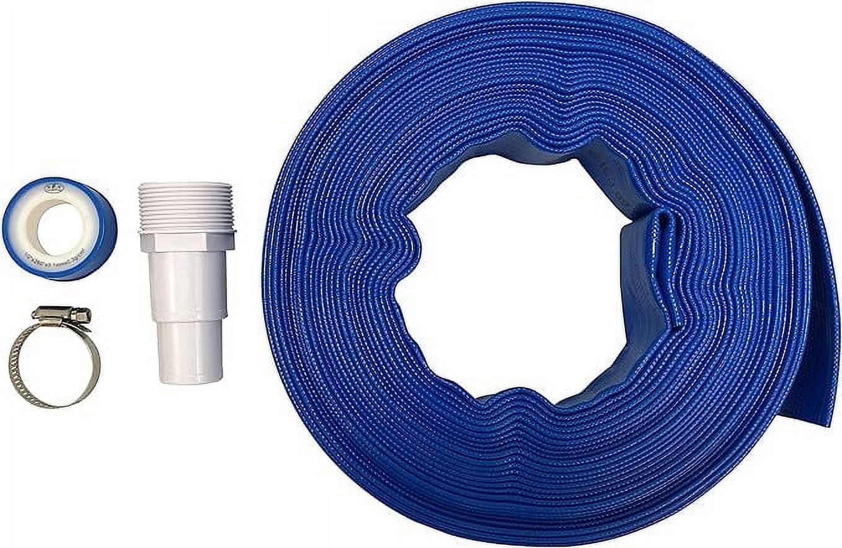 FibroPool Pool Backwash Hose Kit - 1.5 inch - Complete Kit with Adapter ...