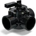 FibroPool Swimming Pool Diverter Valve - 1 1/2 Inch - 3 Way - Positive Seal & Non Lube ...