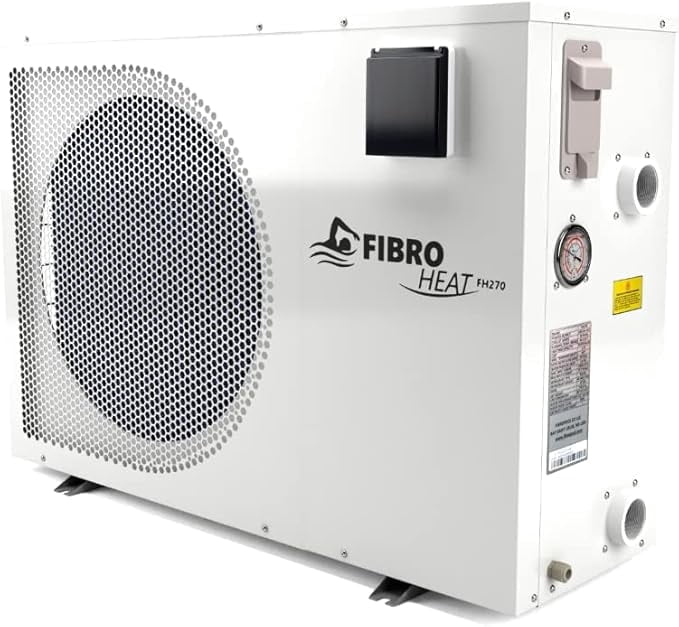FibroPool Swimming Pool Heat Pump - FH270 70,000 BTU - for Above and In ...