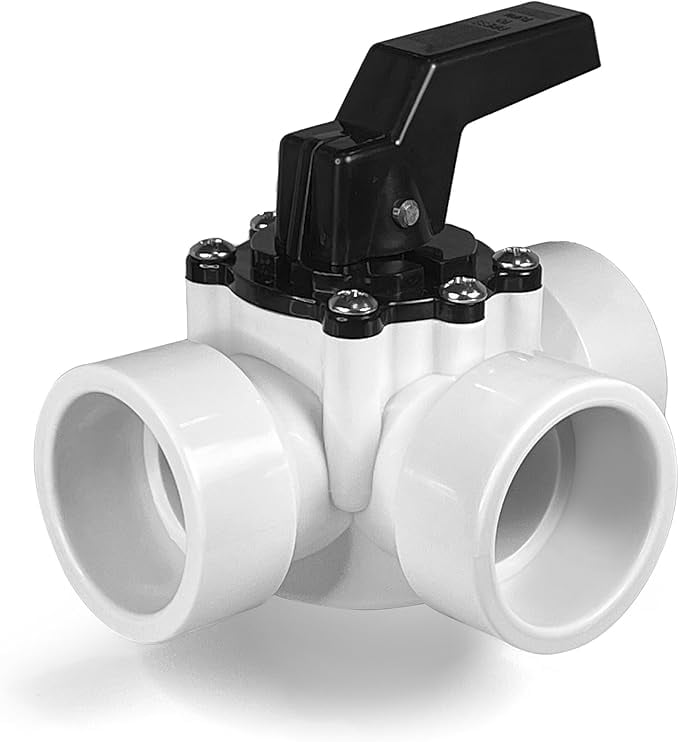 Fibropool Swimming Pool Diverter Valve - 1 1/2 Inch - 3 Way ...