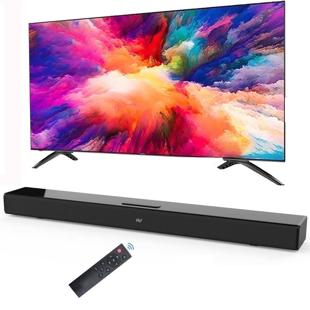 Ficcug 32" Sound Bars for TV,80W 5.0 Bluetooth Soundbar with Subwoofer ...