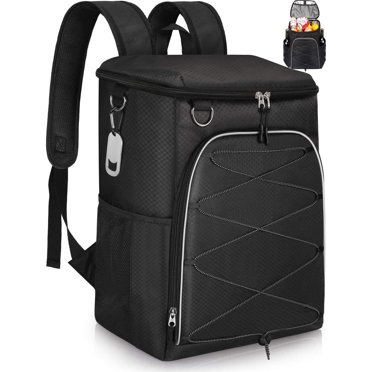 Ozark Trail 24-Can Thermal Insulated Soft Side Cooler Backpack, Black ...