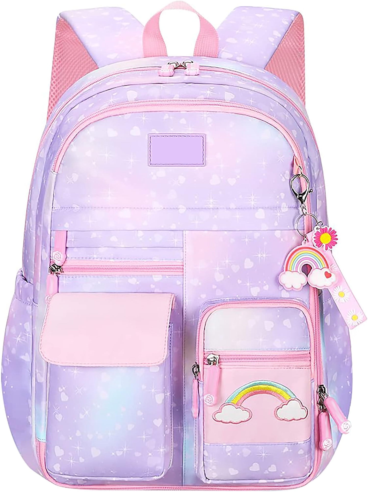 Ficcug School Bag Backpacks for Girls,Shoulder Children School Bookbags ...