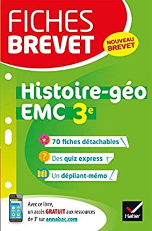 Pre-Owned Fiches brevet Histoire-gÃ©ographie EMC 3e: fiches de rÃ ...