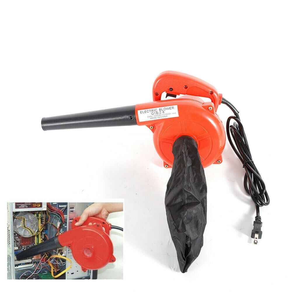 Fichiouy 1KW Electric Air Blower Handheld Dust Cleaner with Dust Bag ...