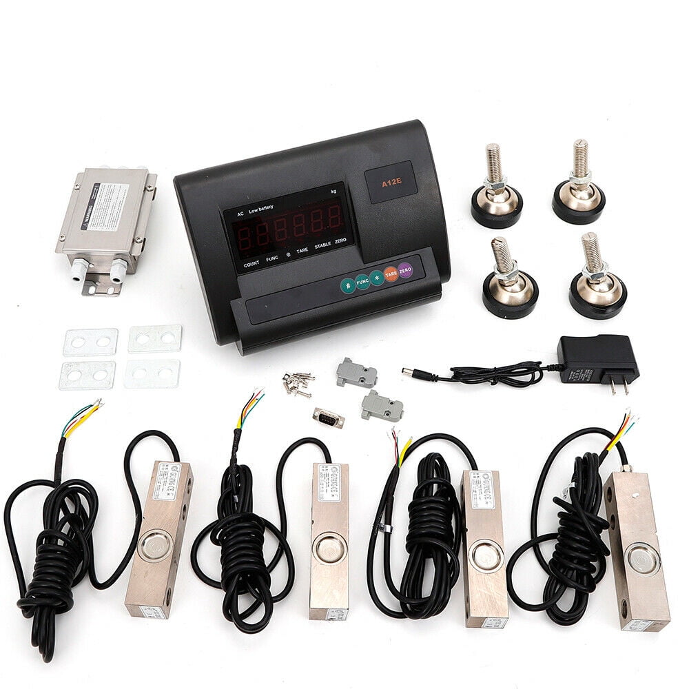 Fichiouy Digital 2.5T/5000lbs Livestock Load Cell Scale Kit, Stainless ...