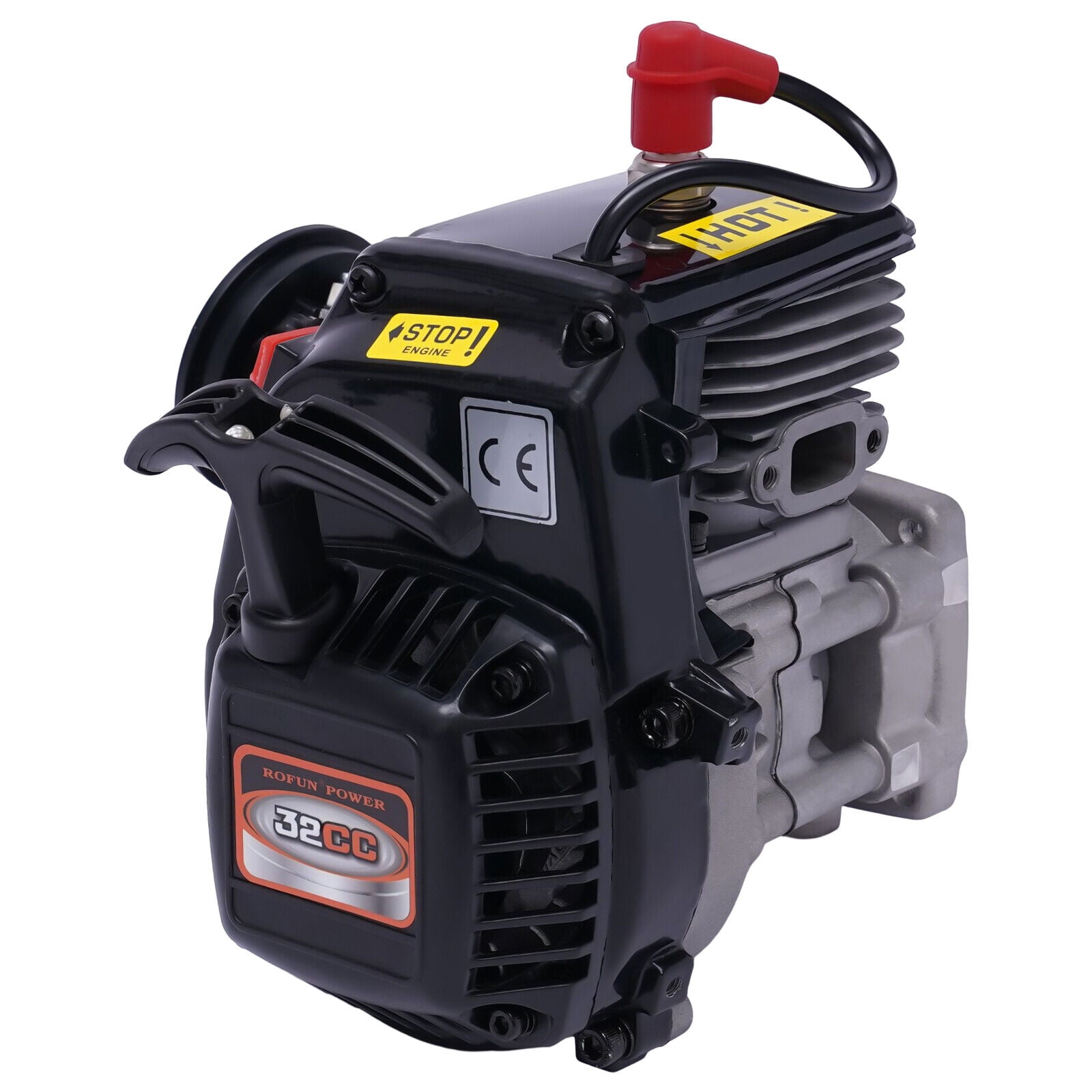 Fichiouy 2 Stroke 32CC Air-cooled Engine Gasoline Engine Recoil Hand ...