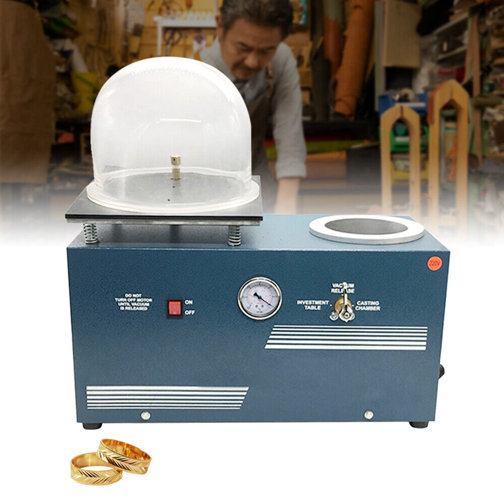Fichiouy 2L 1/2HP Jewelry Wax Casting Machine, Vacuum Suction, 375W ...
