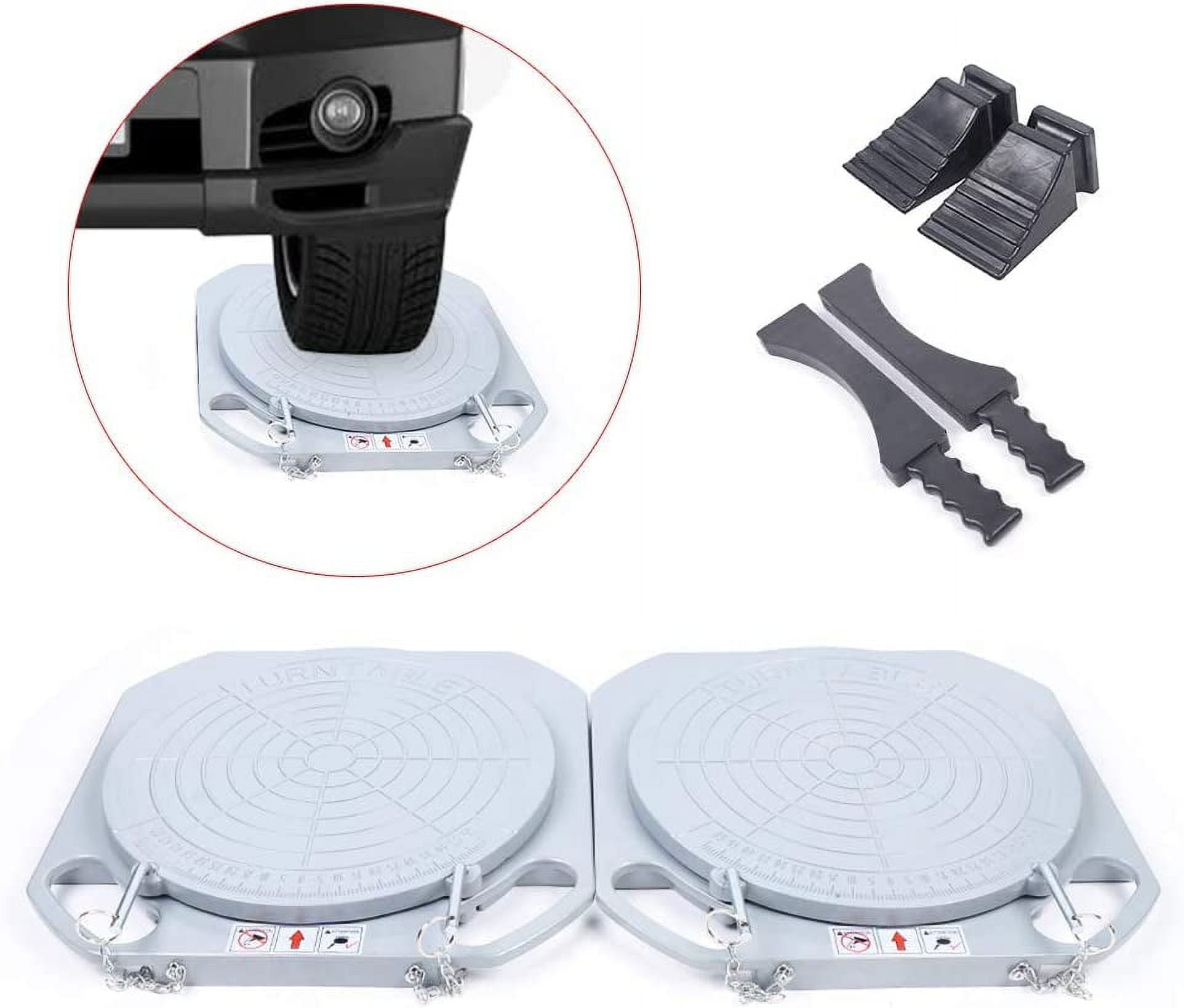 Fichiouy 2Pcs Wheel Alignment Tool Turntable Car Truck Wheel Alignment ...