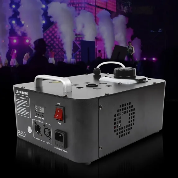 Fichiouy LED Fog Machine with Remote, 3IN1 DMX 512, 900W for Stage DJ ...