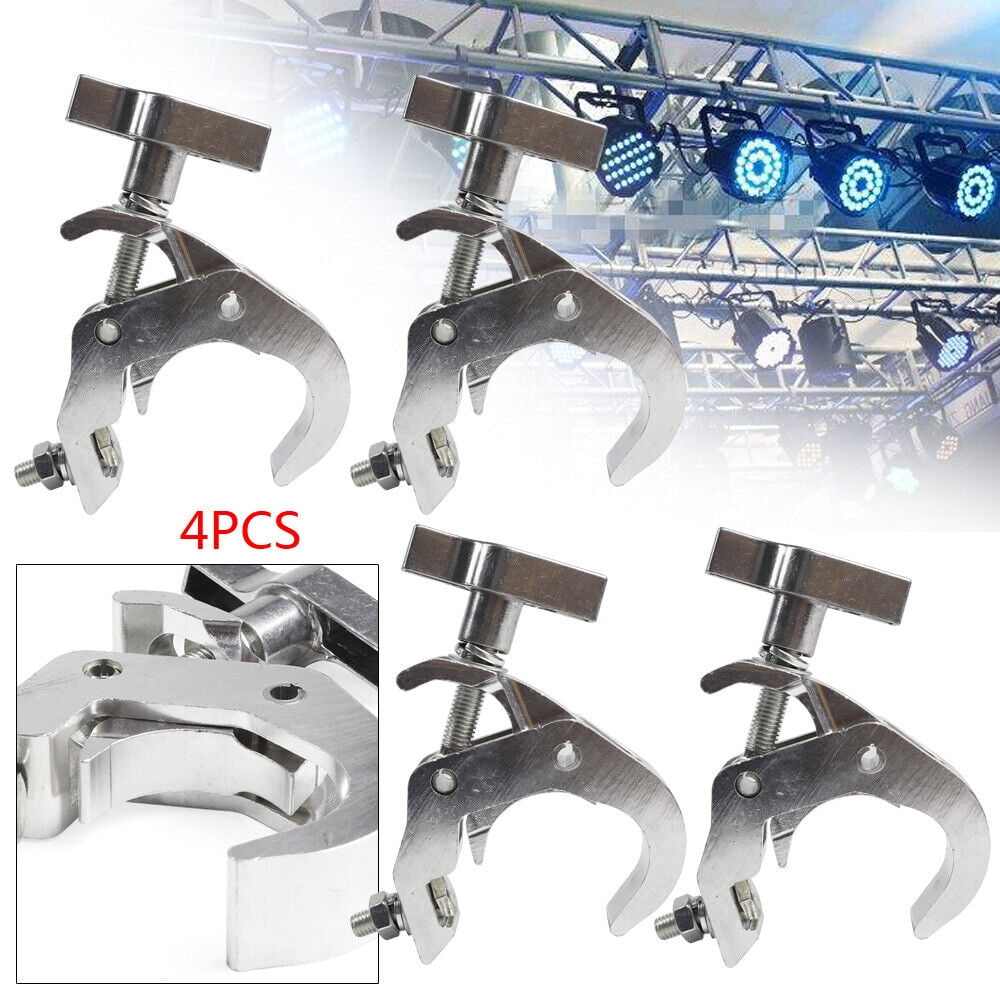 Fichiouy 4 Pcs Stage Lighting Clamp Truss Bracket Hook Clamp for DJ ...
