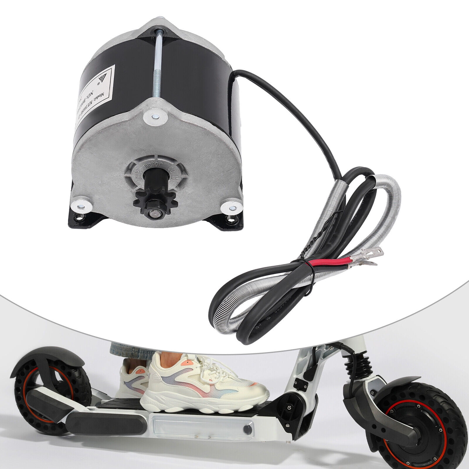 Fichiouy Brushed Gear Reduction Electric Motor DC 24V 1700RPM Electric ...