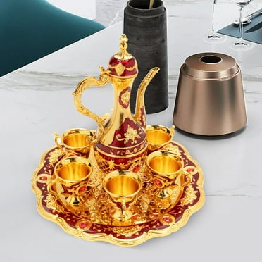 SLLINGLUO 20 Pieces Coffee Set Tea Set with Metal Stand, Vintage ...