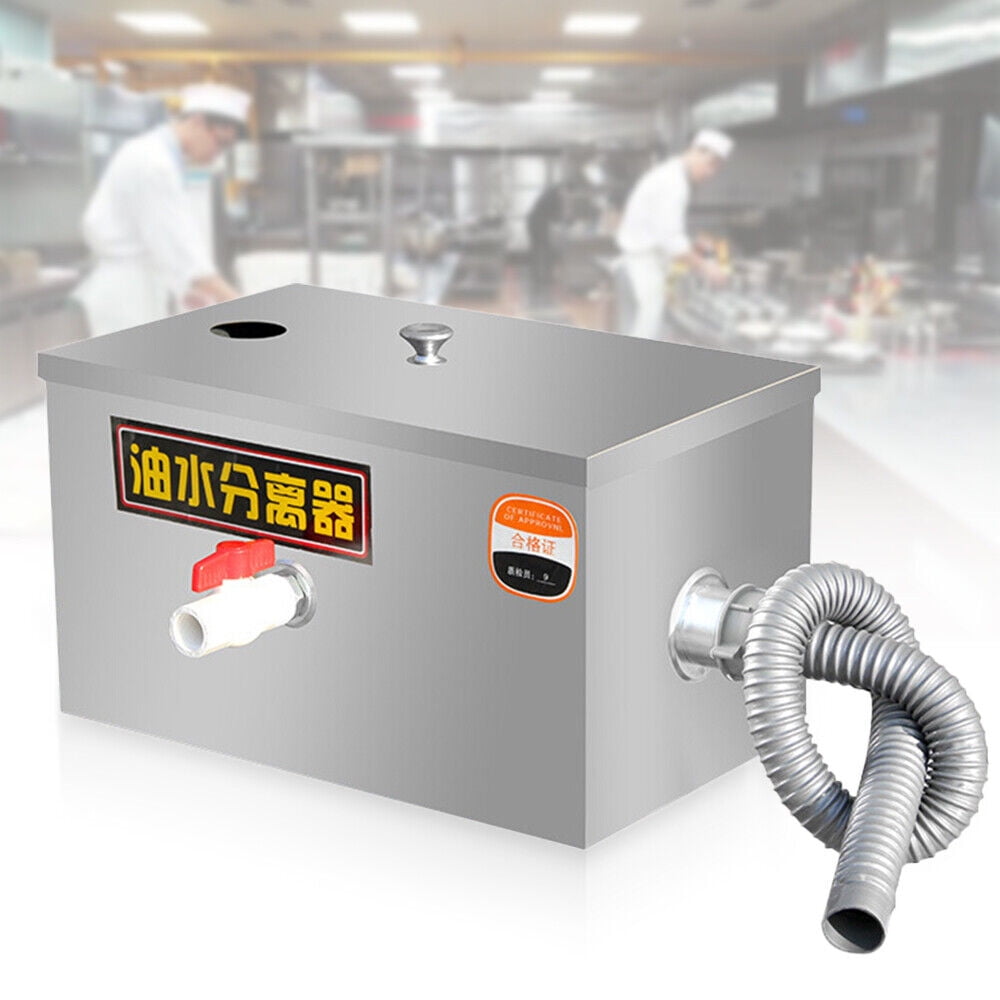 Fichiouy Commercial Grease Trap Interceptor Stainless Steel Waste Fat ...