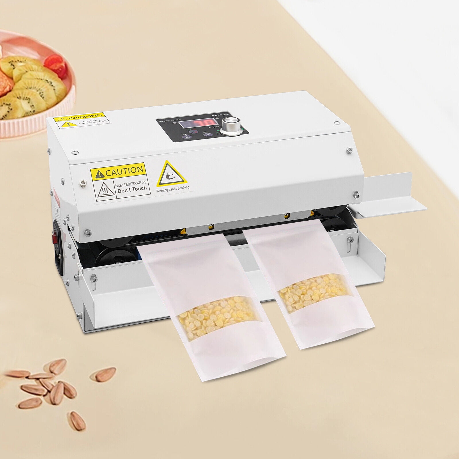 Fichiouy Commercial Heat Sealer Automatic Continuous Heat Bag Sealing ...