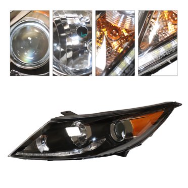 TYC 20-11296-90-1 Left Headlight Assembly for 2009-2011 Kia Rio, Rio5 ...