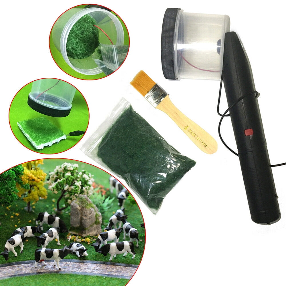 Fichiouy DC 3V Mini Flocking Machine Static Grass Applicator Scenery ...