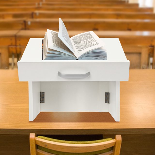 Fichiouy Foldable Tabletop Podium Portable Presentation Podium with ...