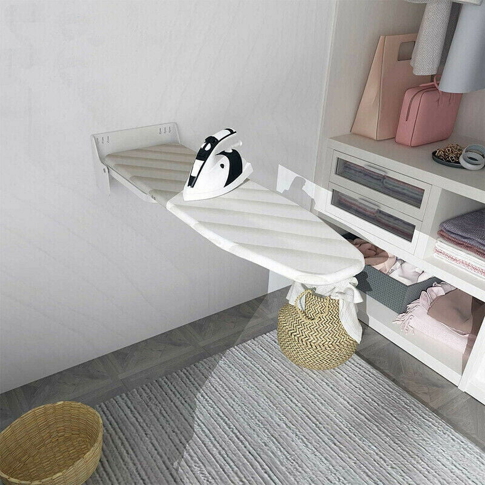 Fichiouy Wall-Mounted Folding Ironing Board with 180 Degree Swivel and ...