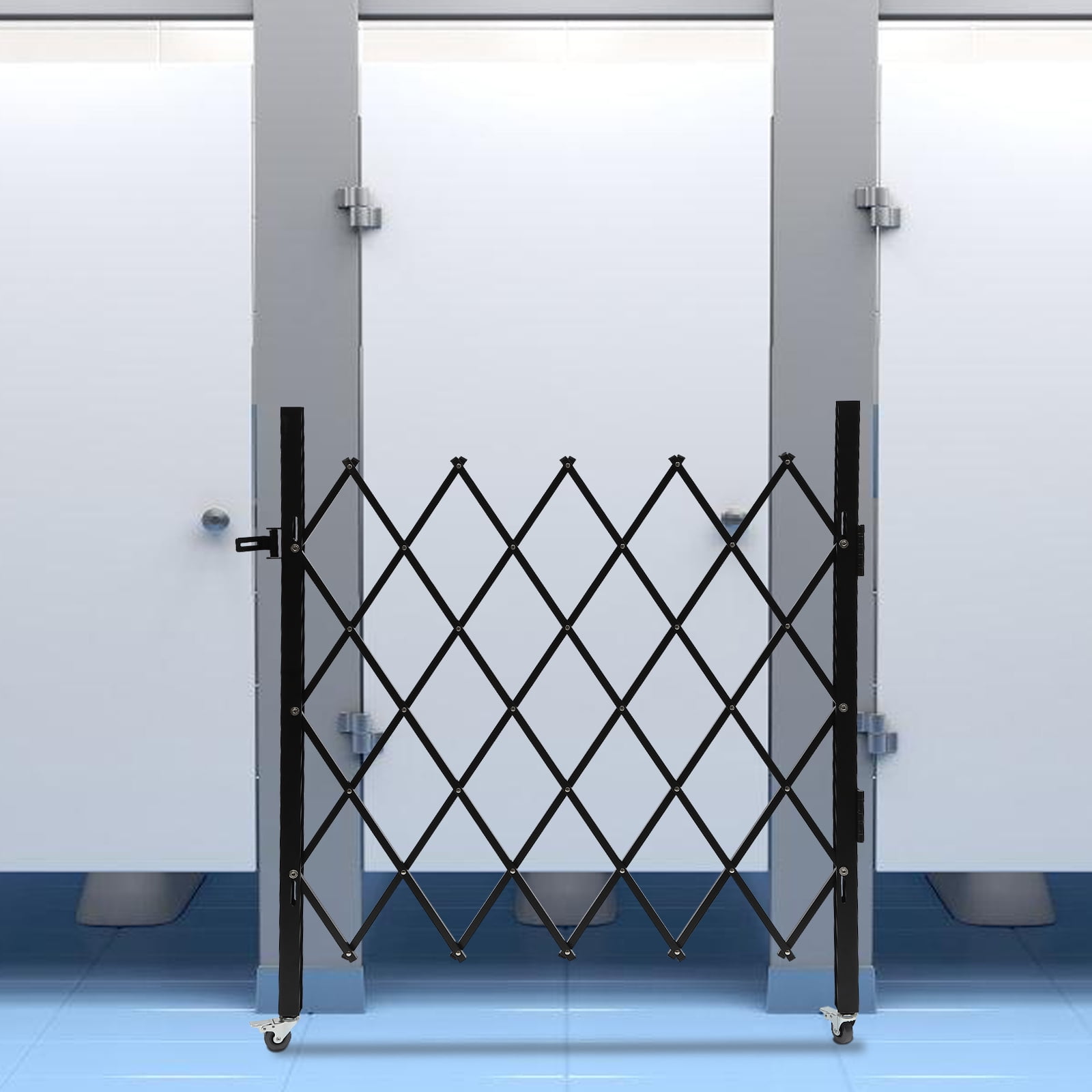 Fichiouy Folding Security Gate Retractable Gate with 360° Rolling ...