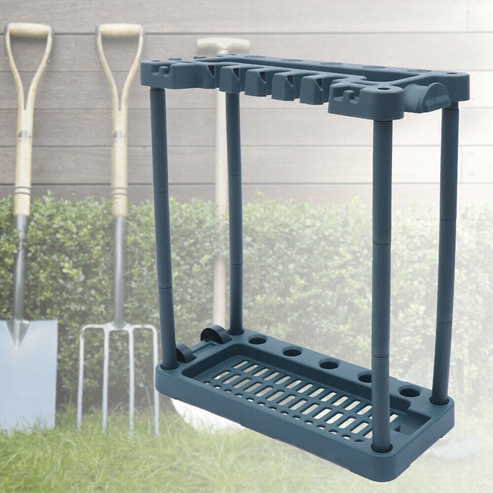 Fichiouy Garden Tools Organizer Rack Tool Long Handle Organizer Storage ...