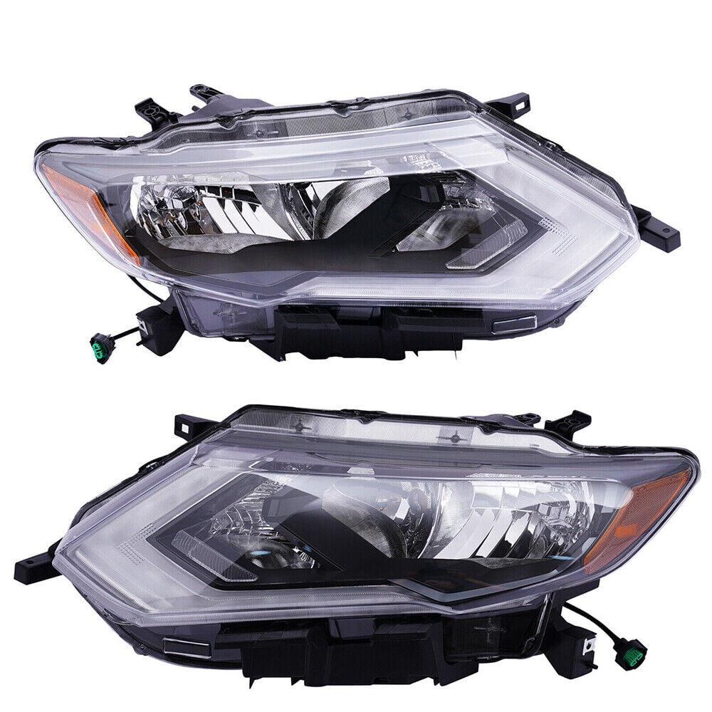 Fichiouy Halogen Headlights Front Headlight Assembly for Nissan Rogue ...