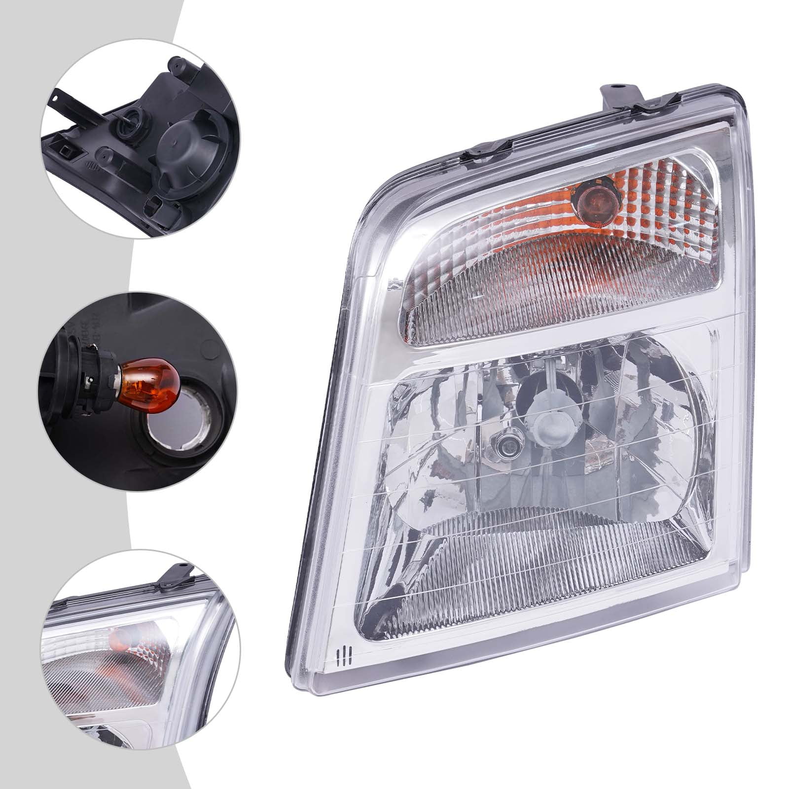 Fichiouy Headlights Compatible with 2010 2011 2012 2013Ford Transit ...