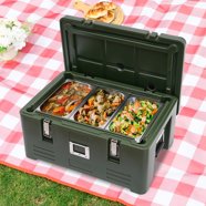 Costway 4-Pack Insulated Food Pan Carrier - Hot & Cold, 5 Pan Capacity ...