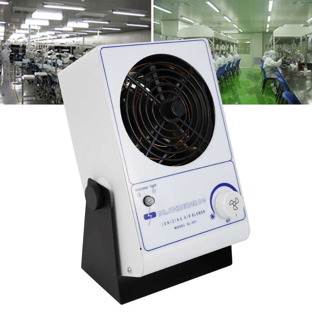 Fichiouy Ionizing Air Blower Fan Ion Static Eliminator Ionizer Fan Anti ...
