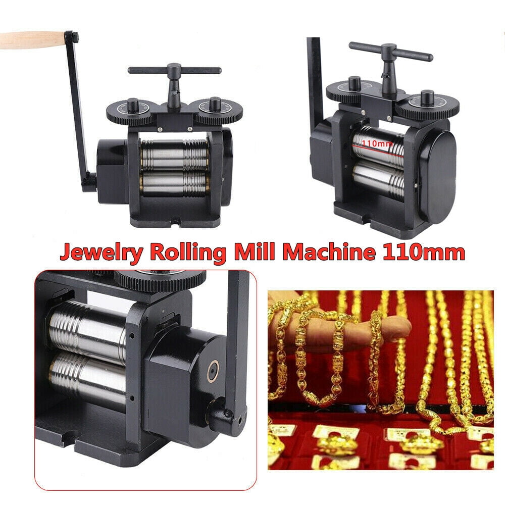Fichiouy Jewelry Rolling Mill Machine 110mm Manual Combination Rolling ...