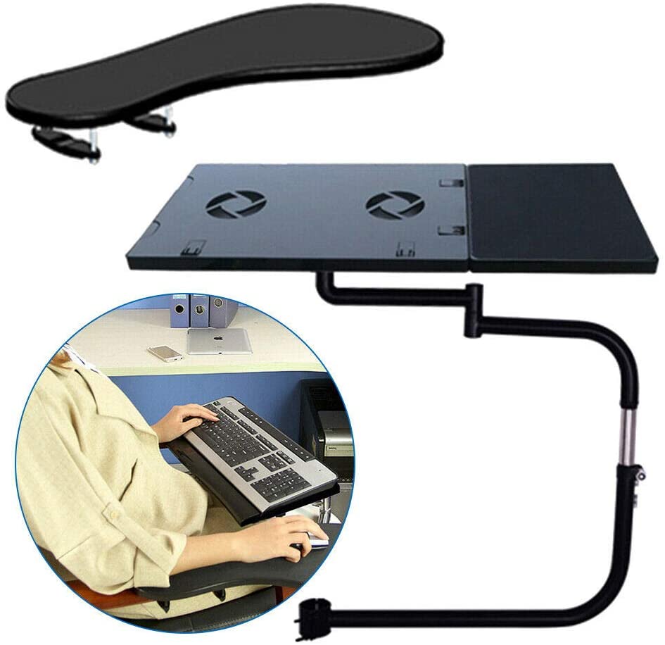 Fichiouy Laptop Computer Chair Keyboard Holder Arm Square Keyboard ...